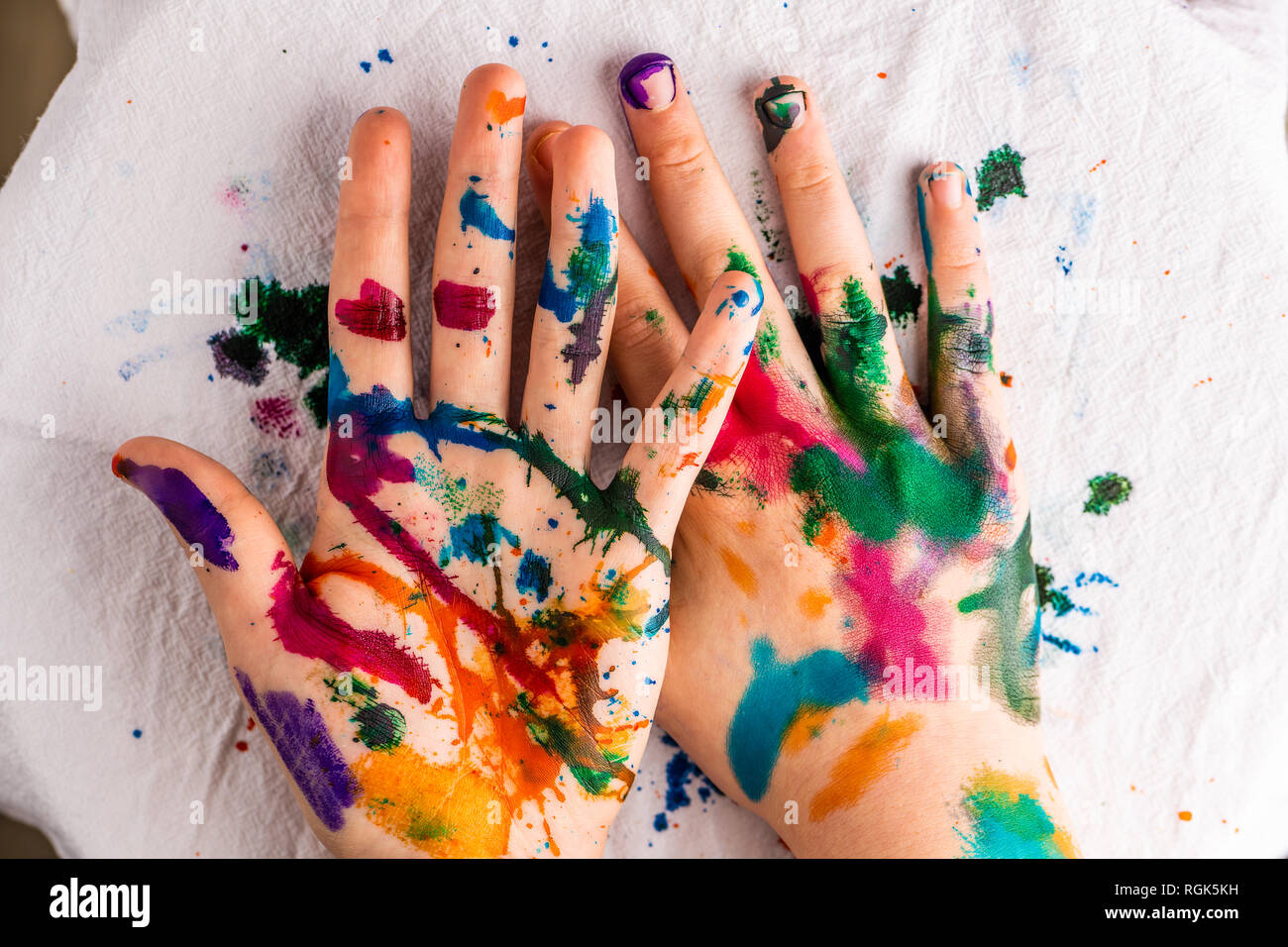 Finger in paint hi-res stock photography and images - Alamy