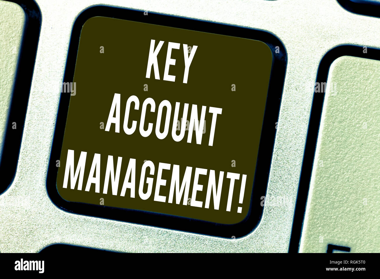 Conceptual hand writing showing Key Account Management. Business photo ...
