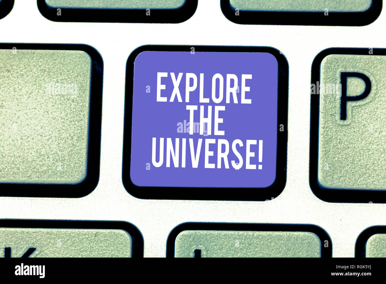 Word writing text Explore The Universe. Business concept for Discover ...