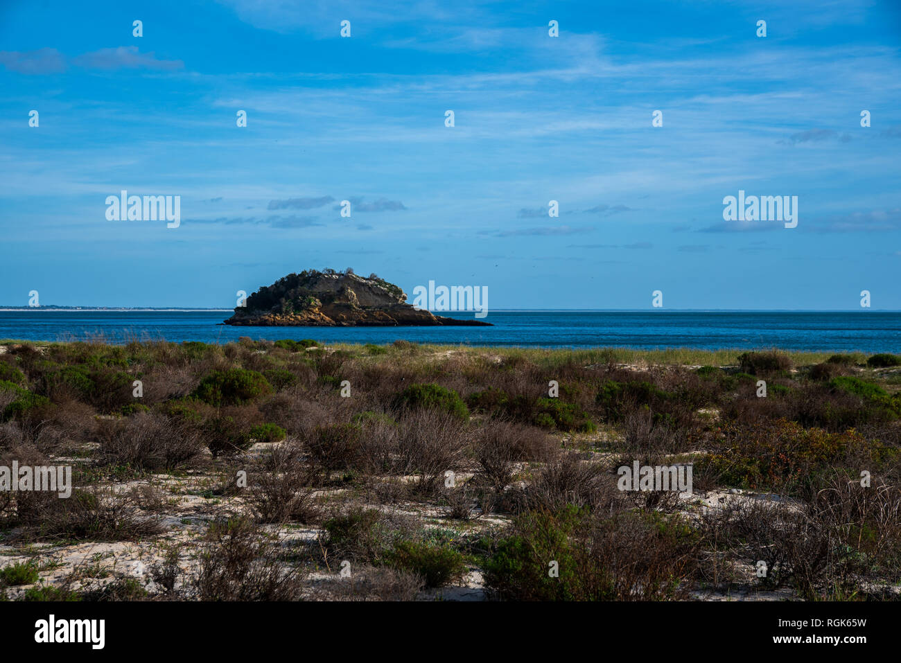 ocean view beautifull scenic landscape in Portinho da Arrabida in ...
