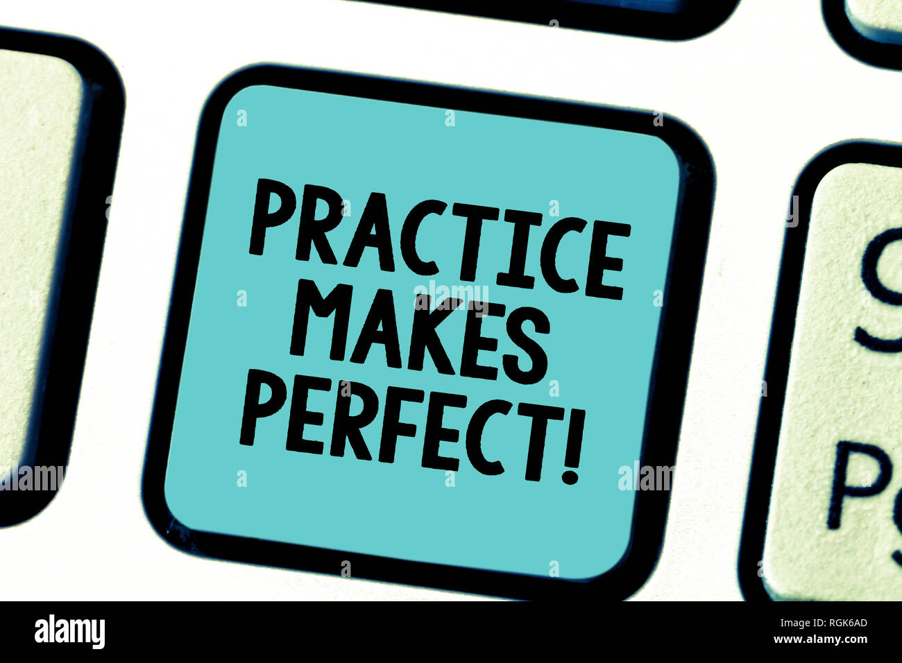 Text sign showing Practice Makes Perfect. Conceptual photo Regular ...