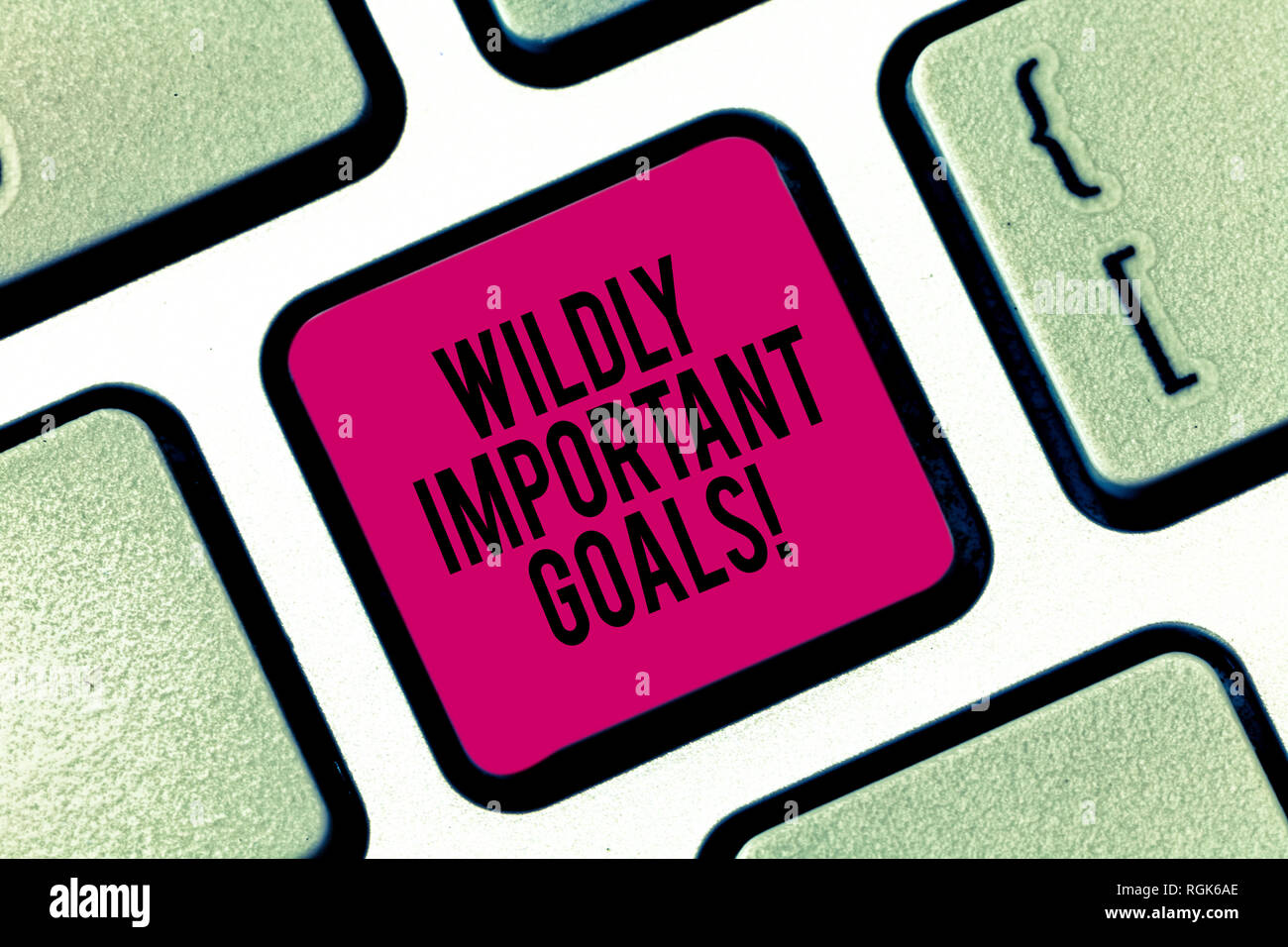 Wildly important goals hi-res stock photography and images - Alamy