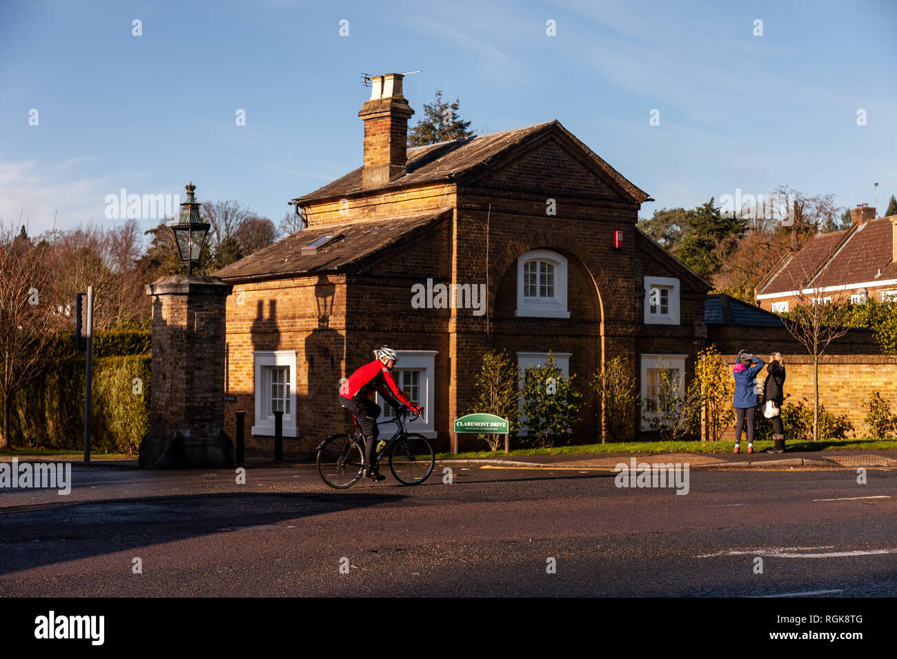 Esher, England - January 21, 2019. Located just outside of London ...