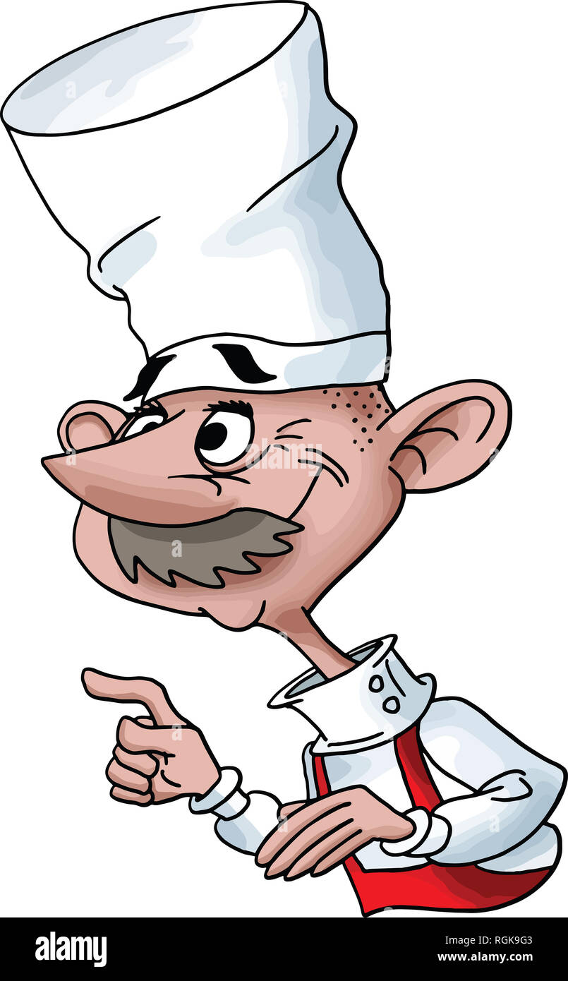 Vector illustration cartoon chef hi-res stock photography and images ...