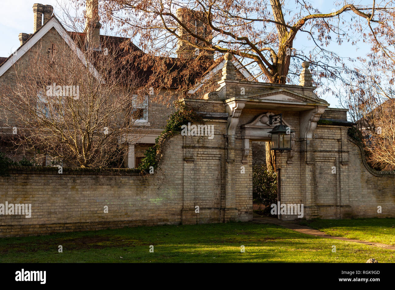 Esher, England - January 21, 2019. Located just outside of London ...
