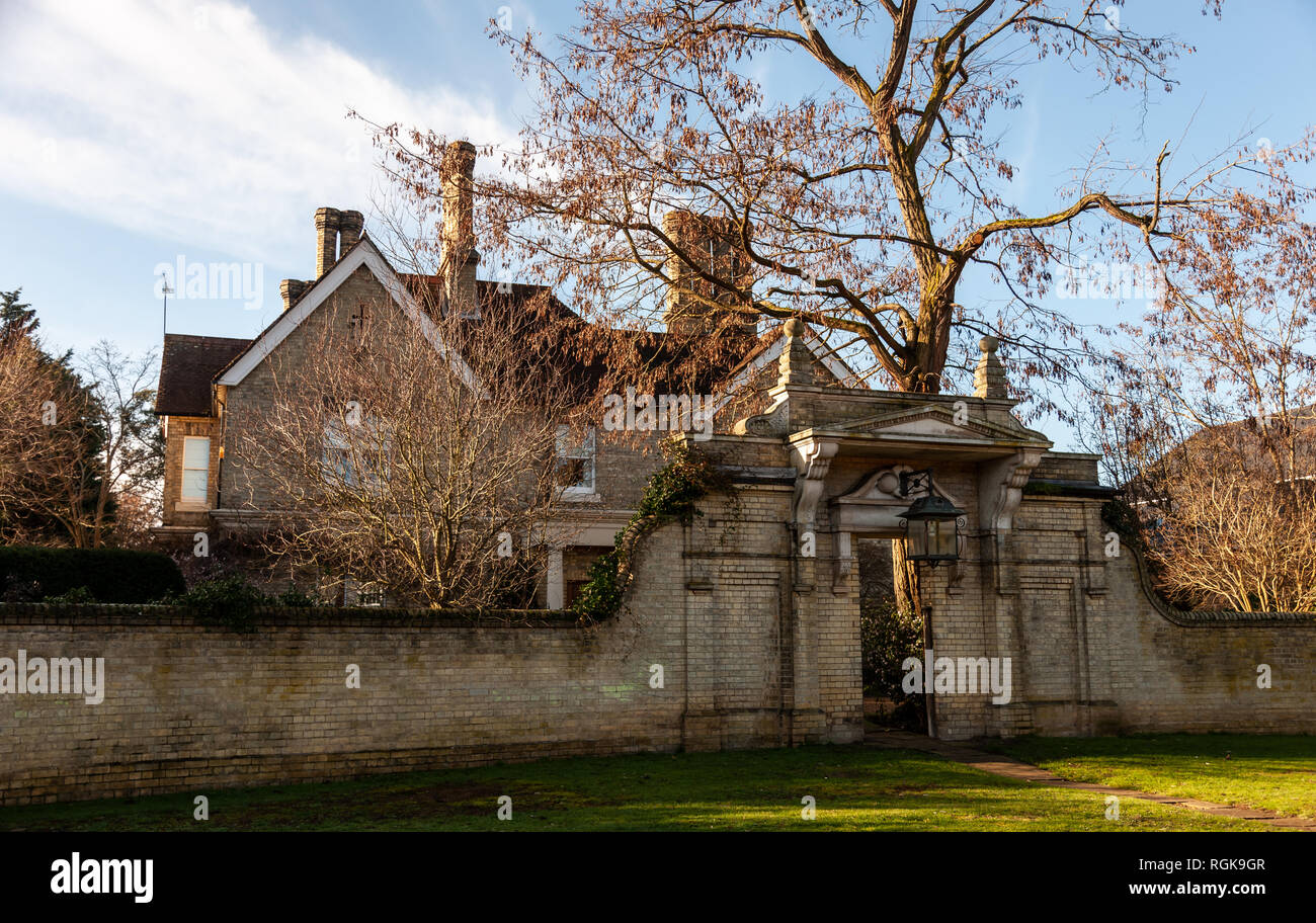 Esher, England - January 21, 2019. Located just outside of London ...