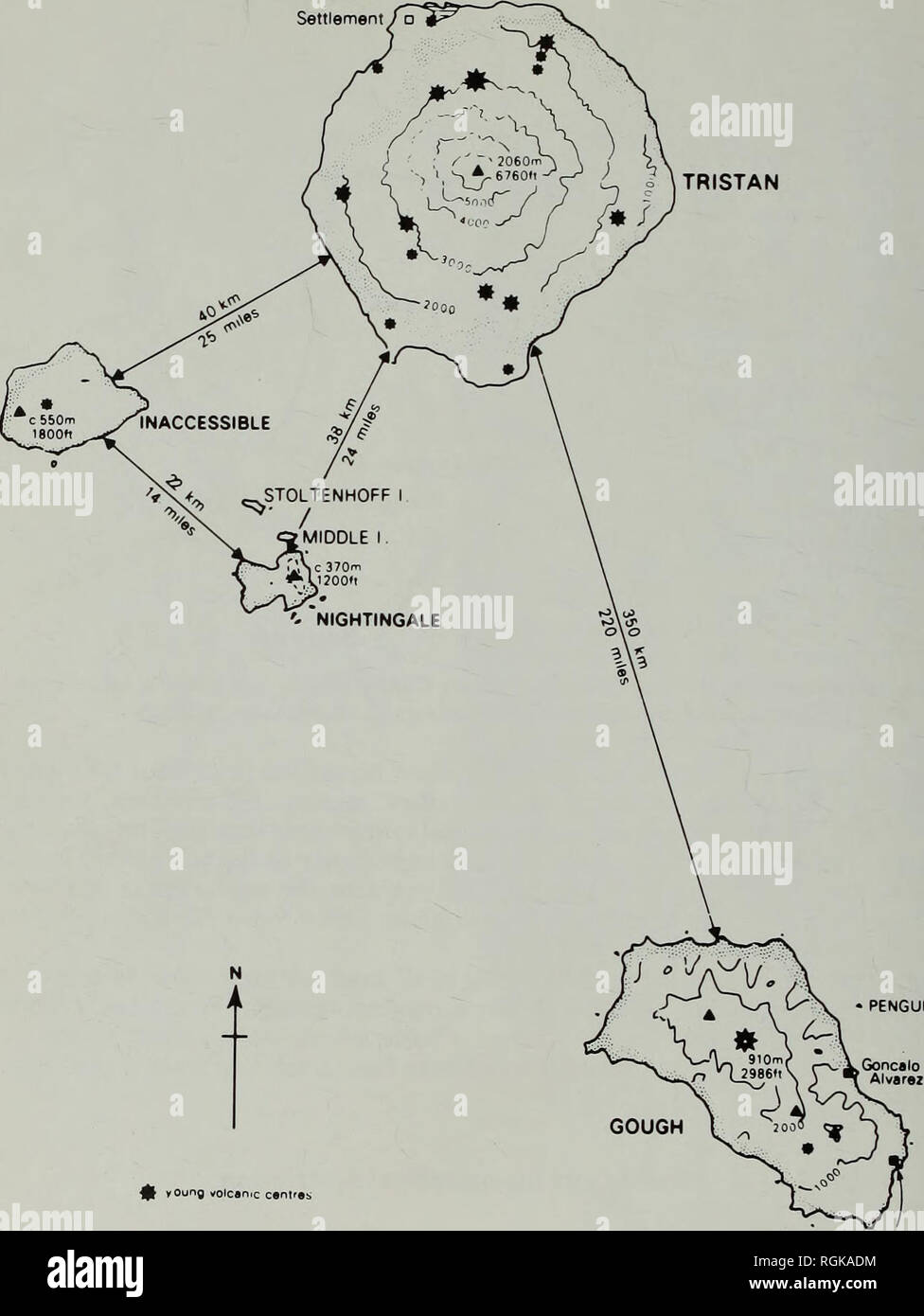 Tristan da cunha map hi-res stock photography and images - Alamy