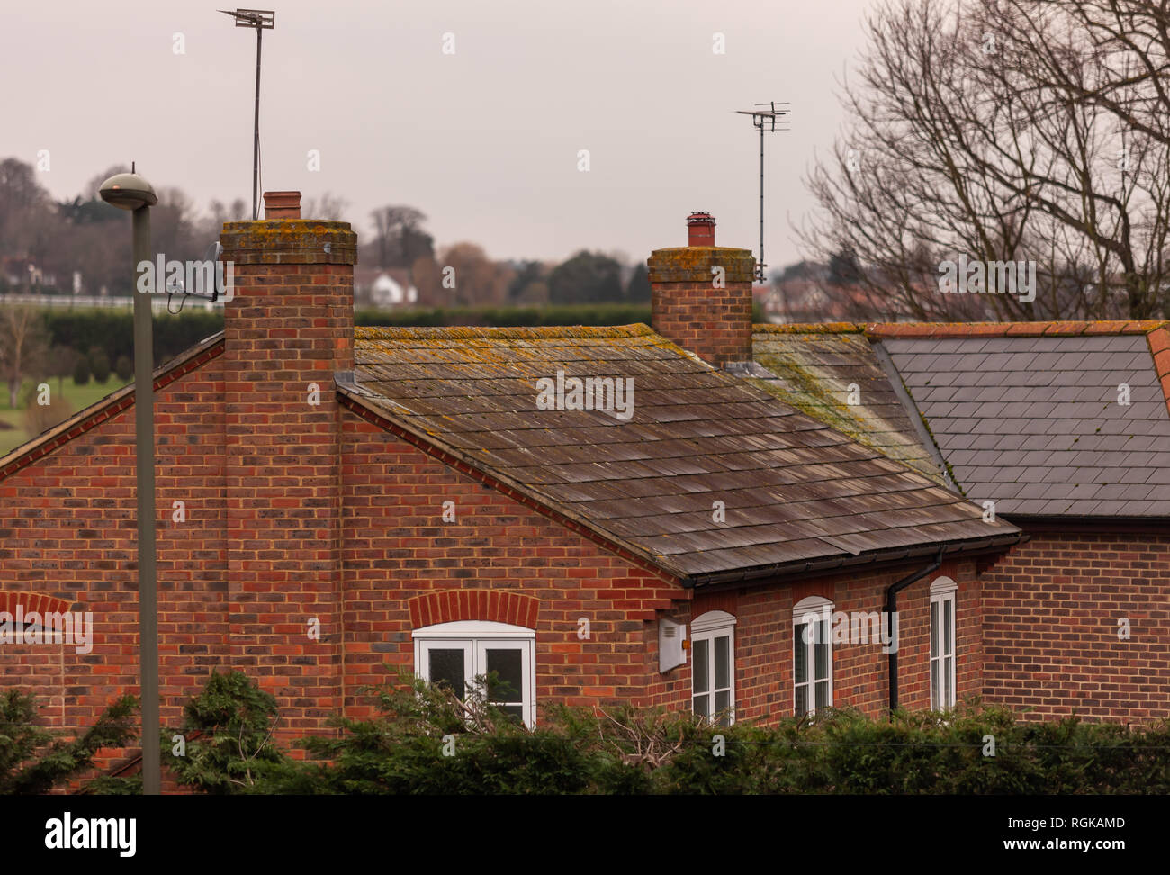 Esher, England - January 21, 2019. Located just outside of London ...