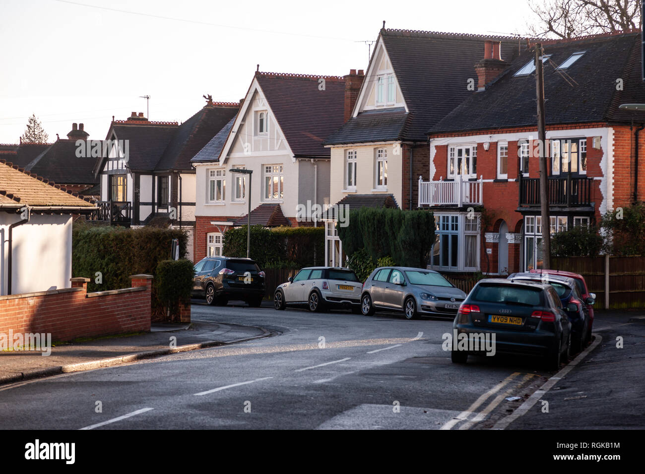 Esher, England - January 21, 2019. Located just outside of London ...