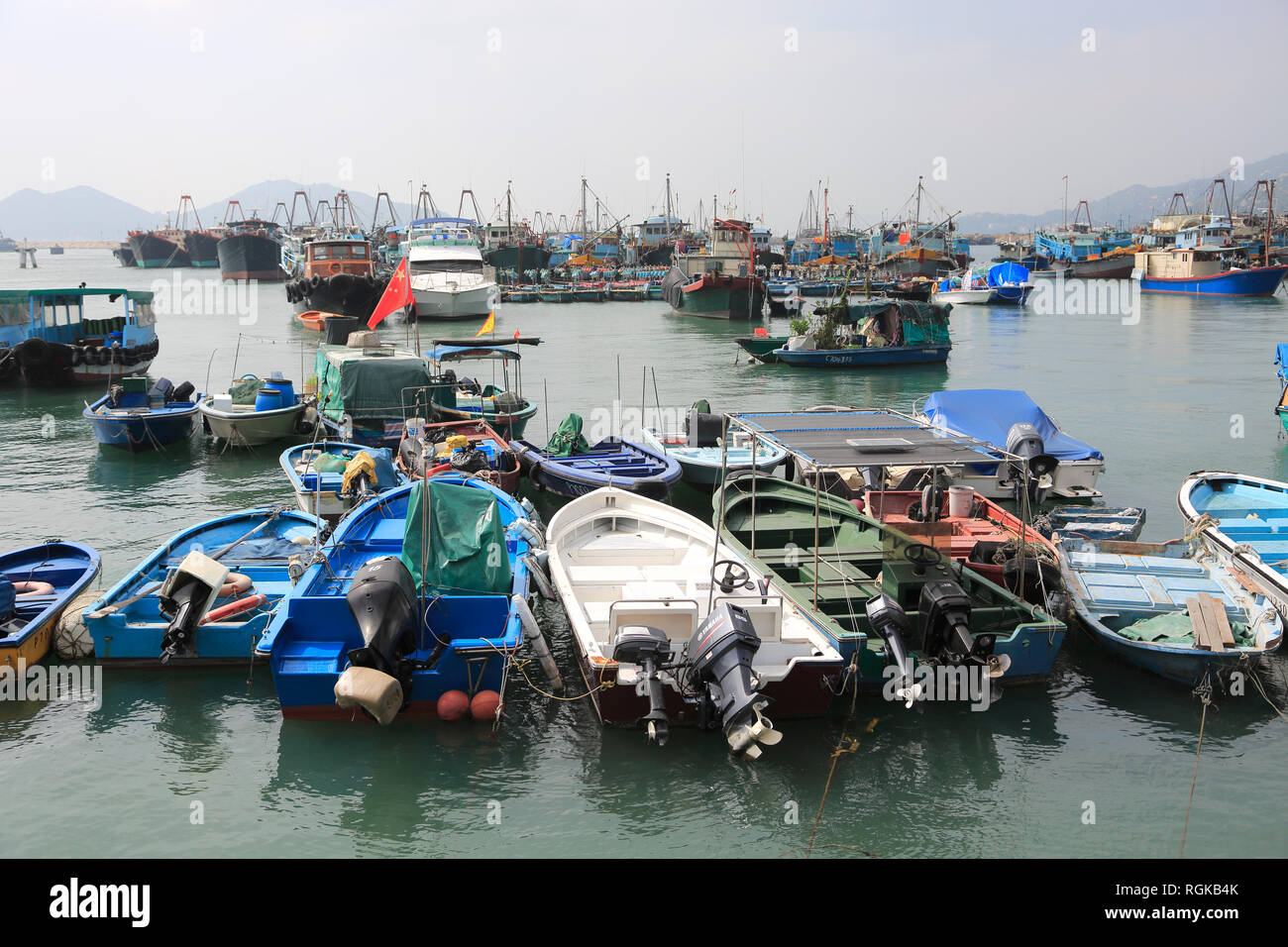 Cheung Chau Island, Harbor, Fishing Boats, Hong Kong, China, Asia Stock ...