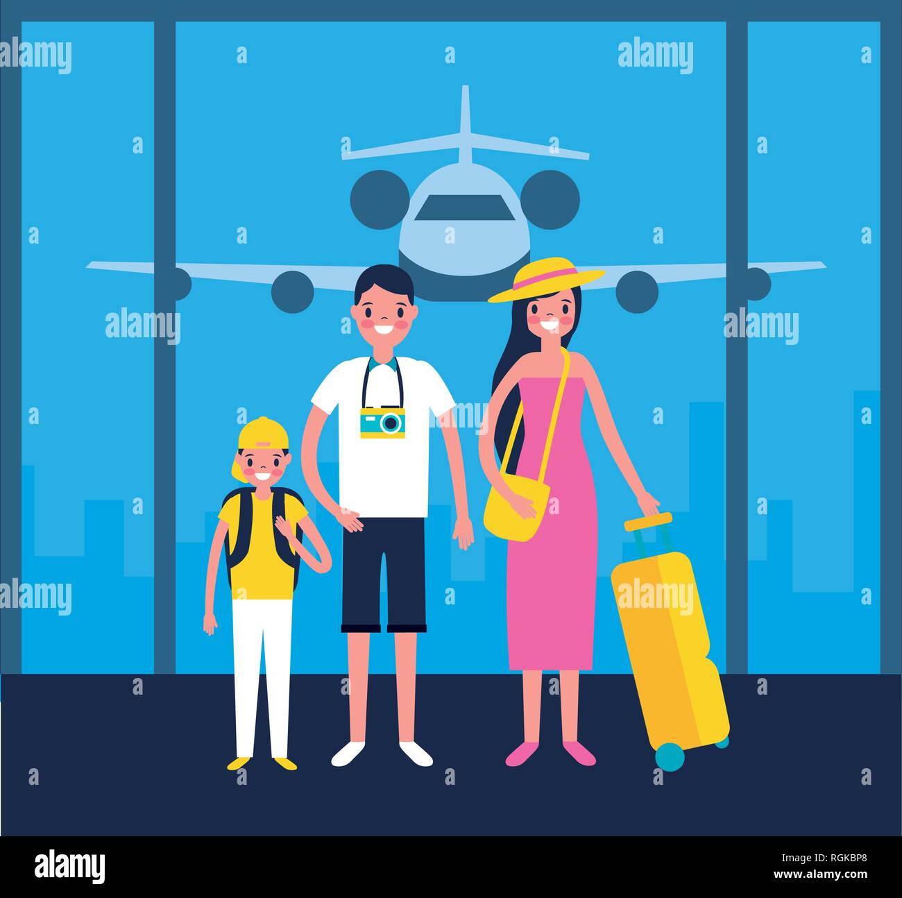 outdoor family vacations Stock Vector Image & Art - Alamy