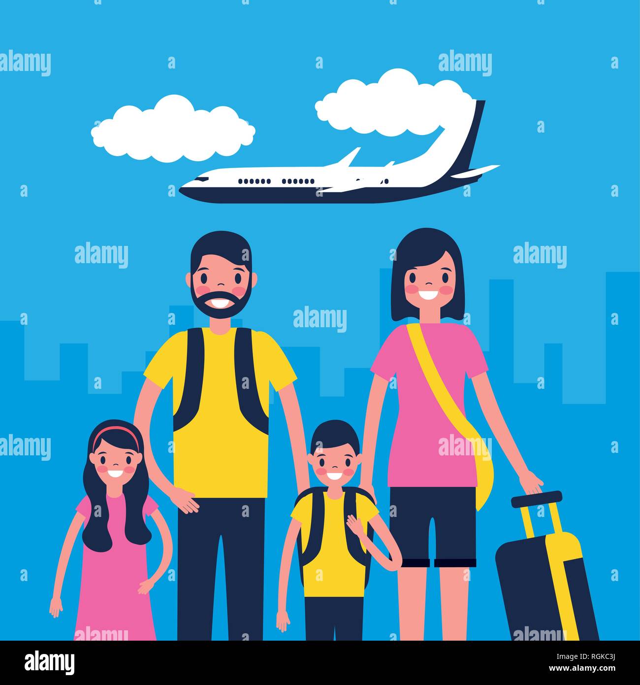 outdoor family vacations Stock Vector Image & Art - Alamy