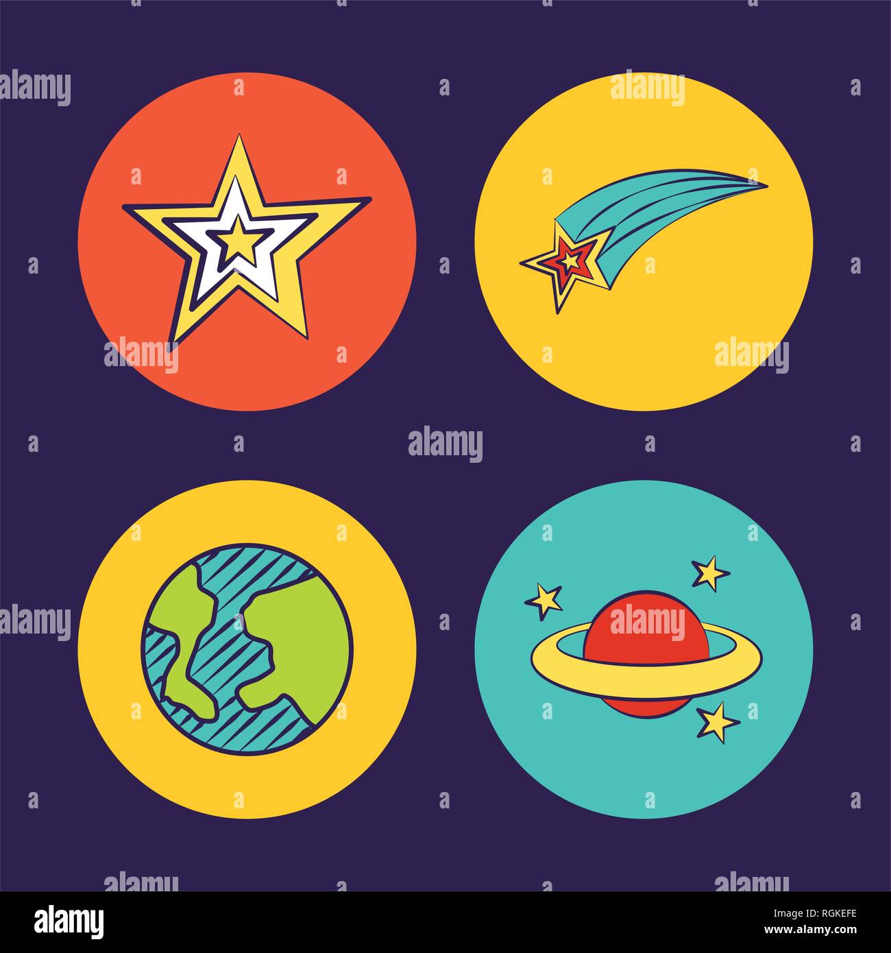 Top view accessories back Stock Vector Images - Alamy