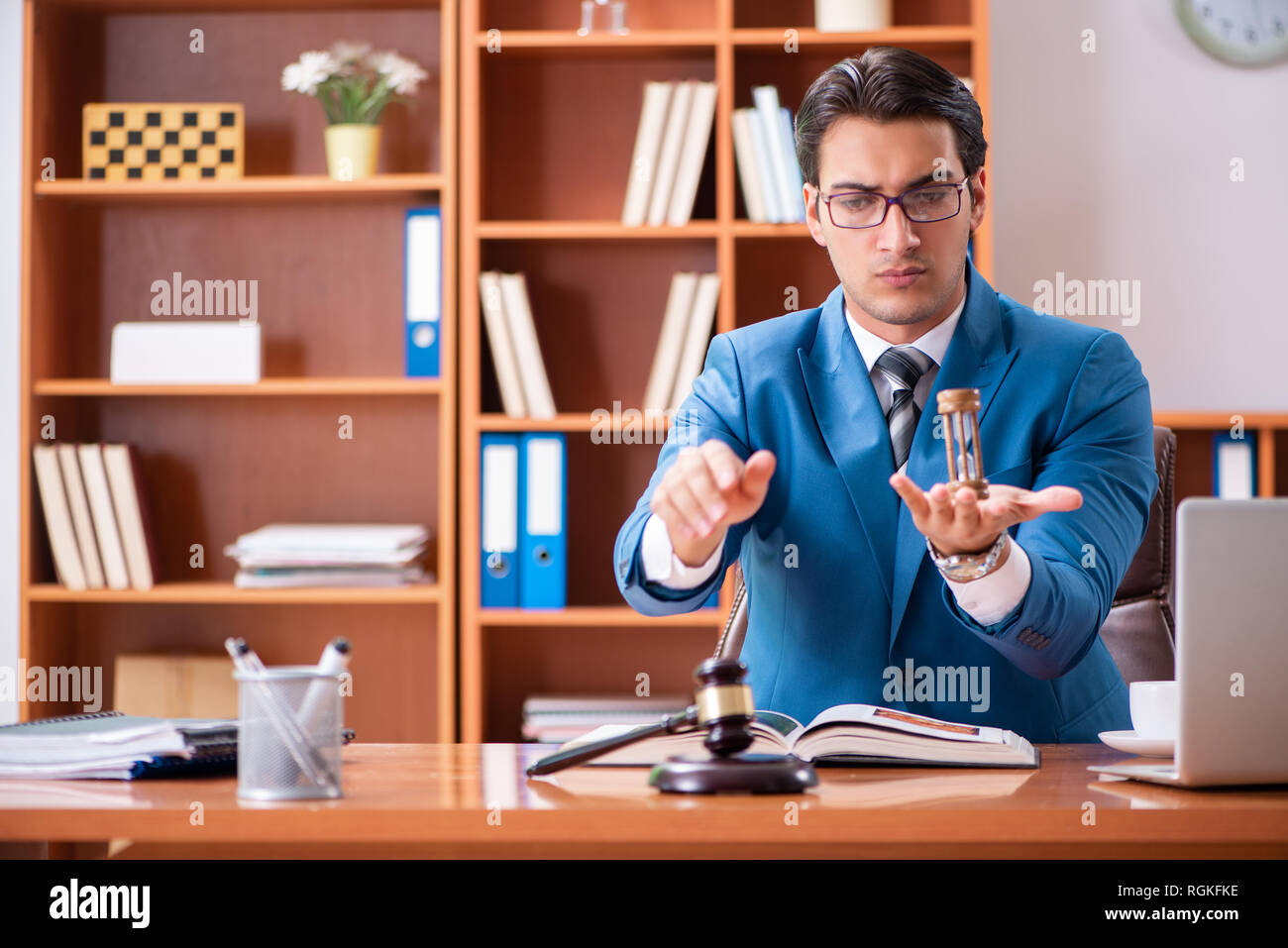Lawyer working in the office Stock Photo - Alamy