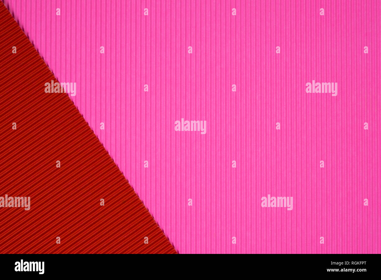 Red and pink corrugated paper texture, use for background. vivid colour ...