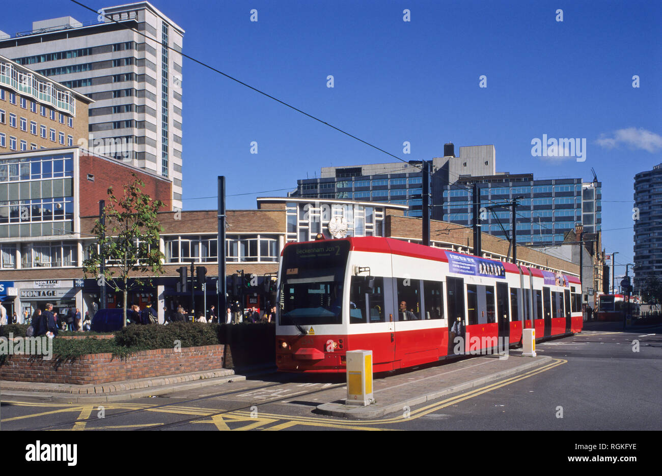 London Light Rail Croydon Stock Photo - Alamy