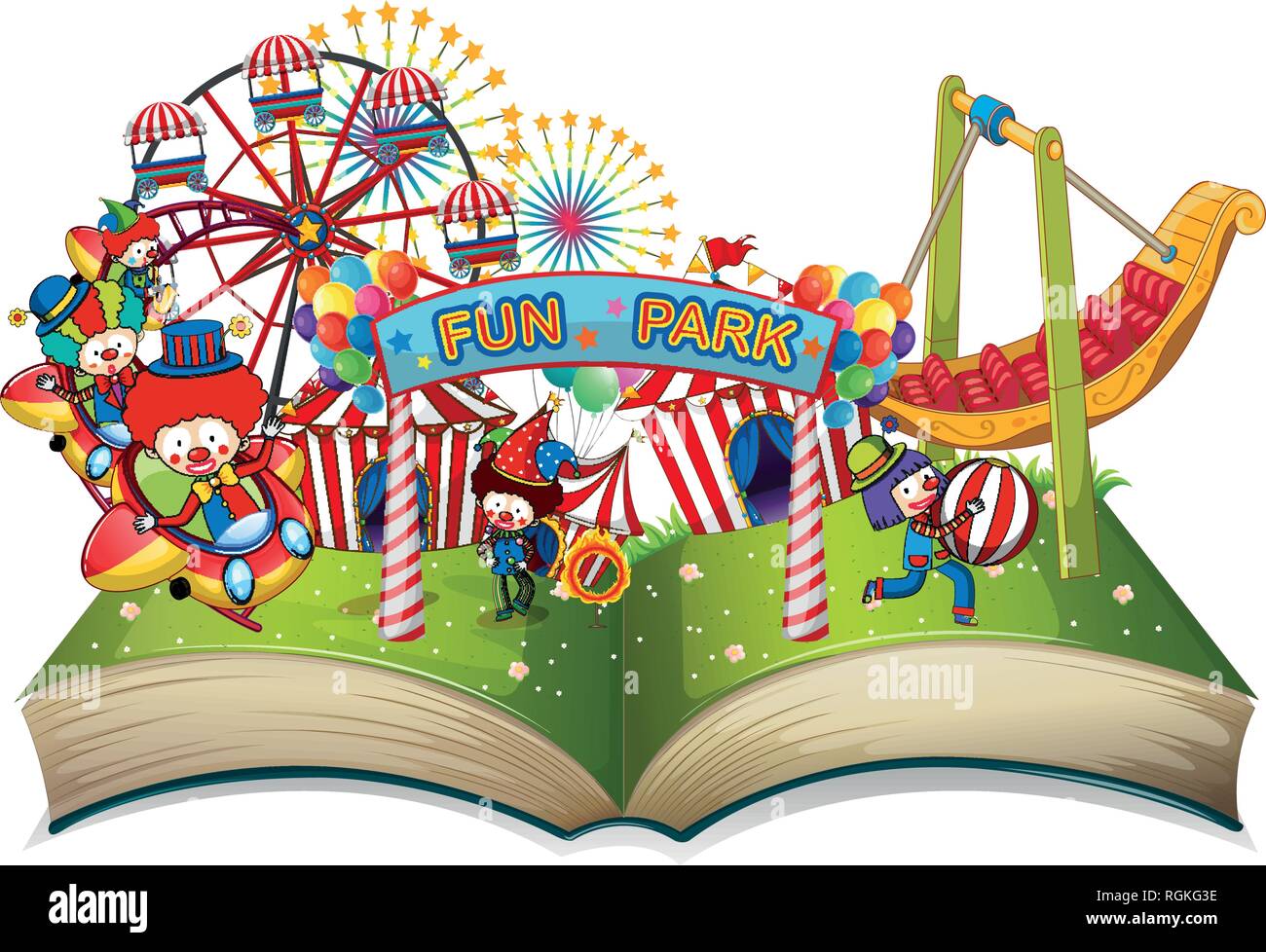 Park theme Stock Vector Images - Alamy