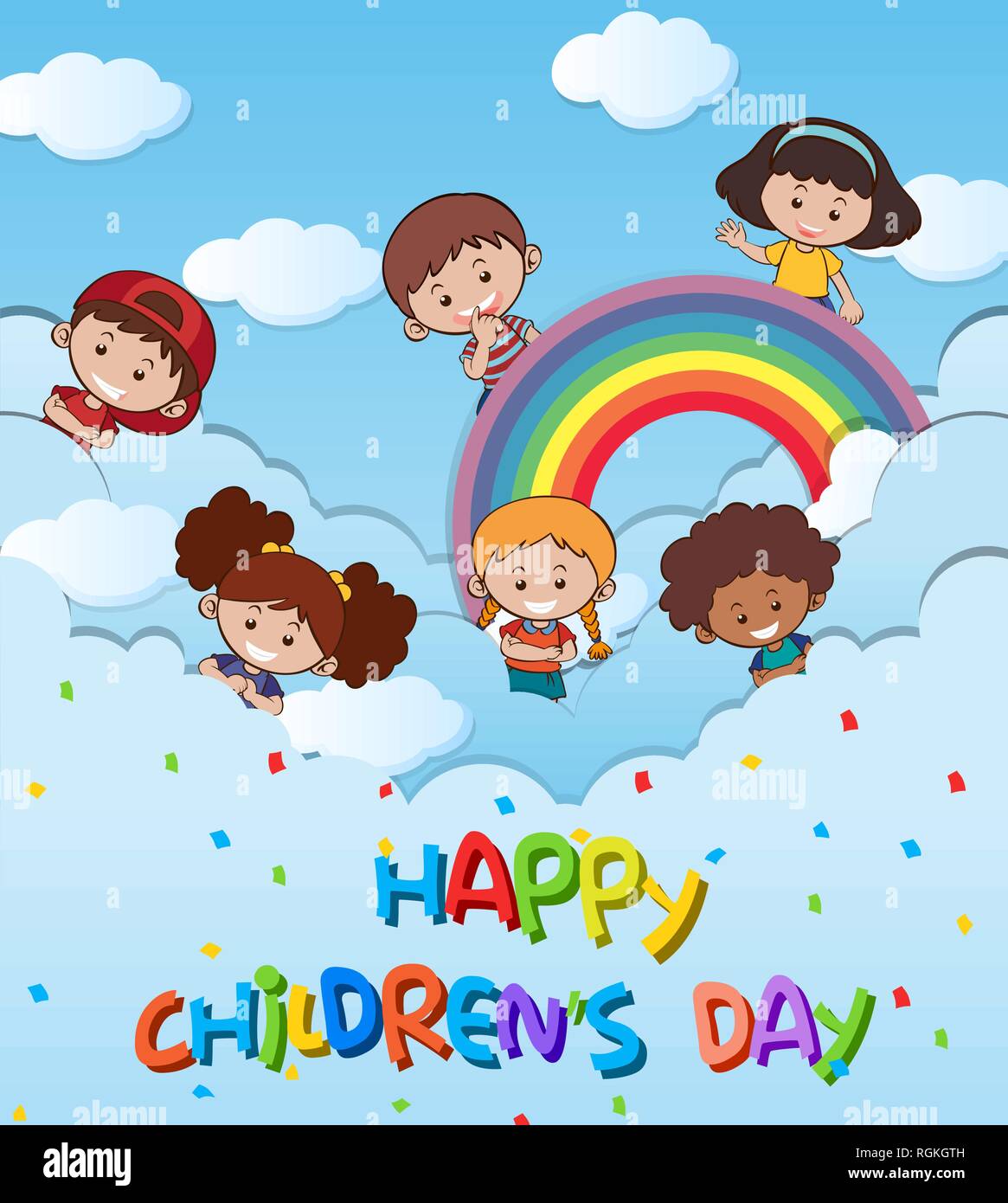 Happy children's day template illustration Stock Vector Image & Art - Alamy