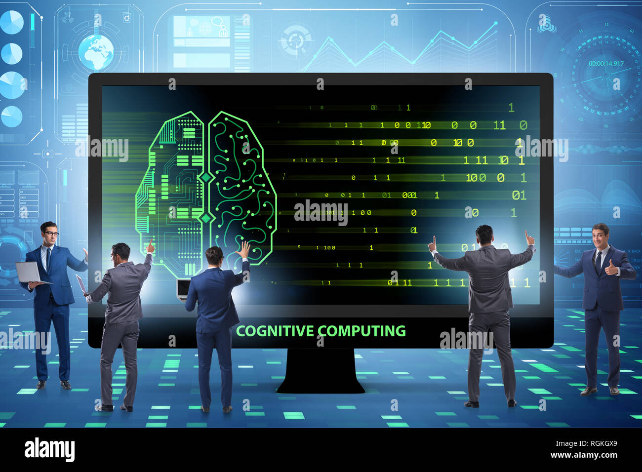 Cognitive computing and machine learning concept Stock Photo - Alamy