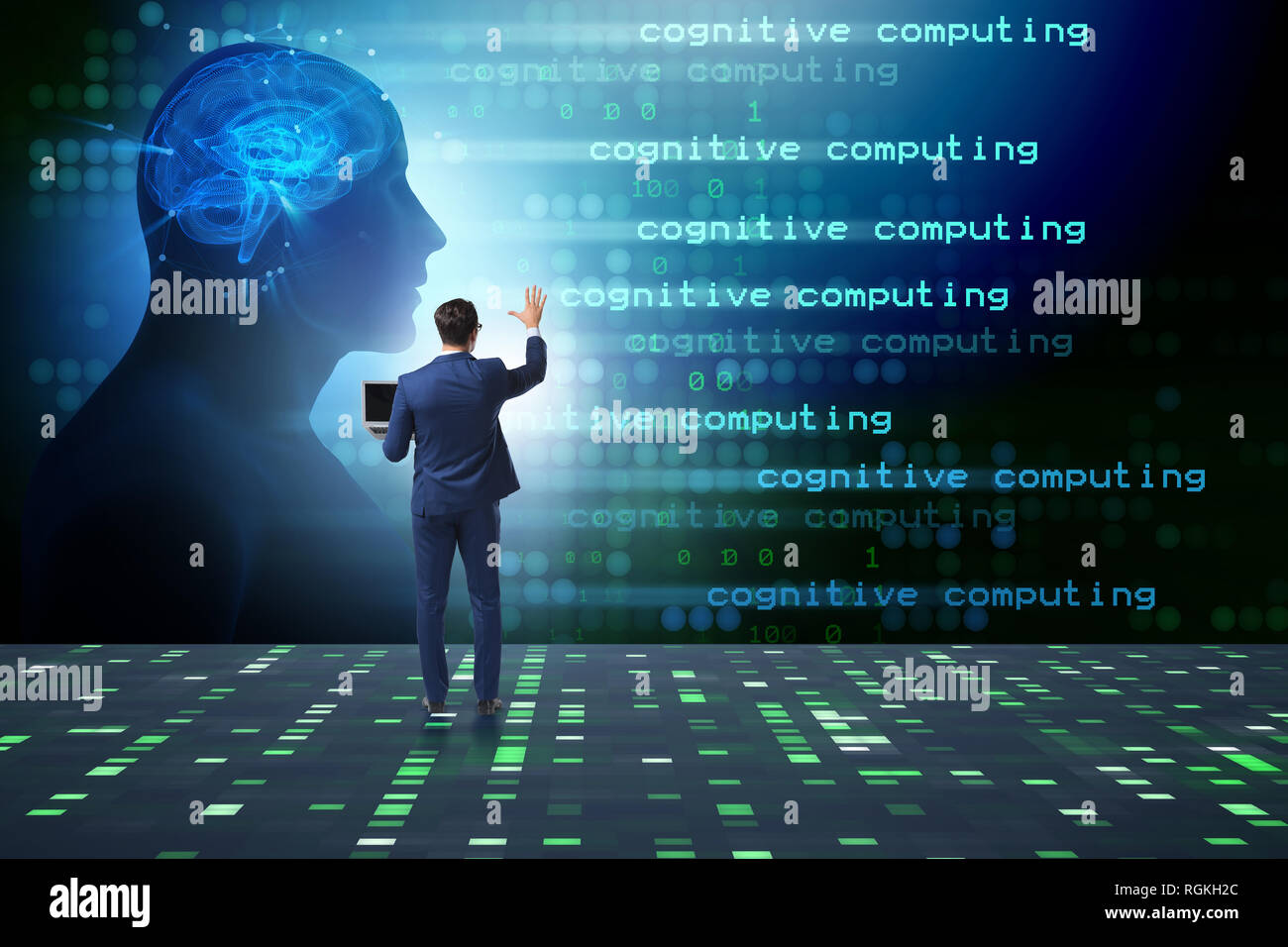 Cognitive computing and machine learning concept Stock Photo - Alamy