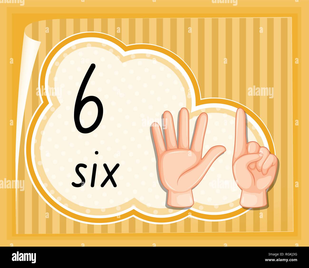 Hand with six fingers Stock Vector Images - Alamy