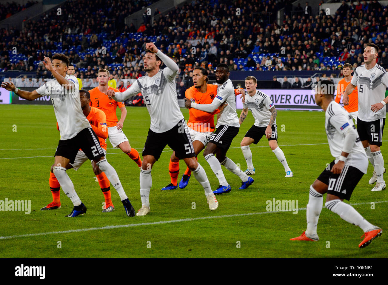 GELSENKIRCHEN - NOV 19, 2018: Mats Hummels 5. Germany - Netherlands ...