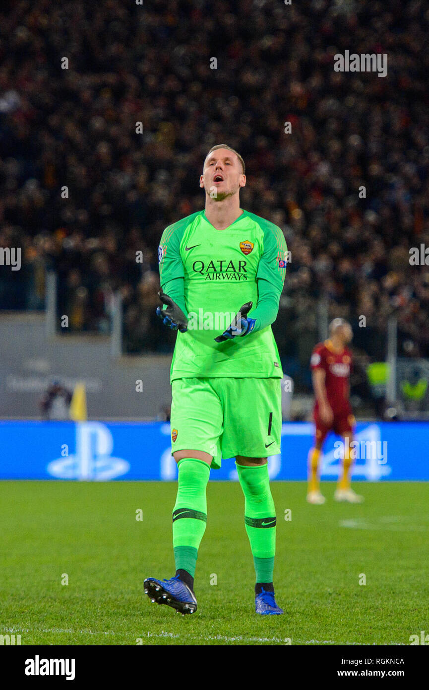 ROME - NOV 27, 2018: Robin Olsen 1. AS Roma - Real Madrid. UEFA ...