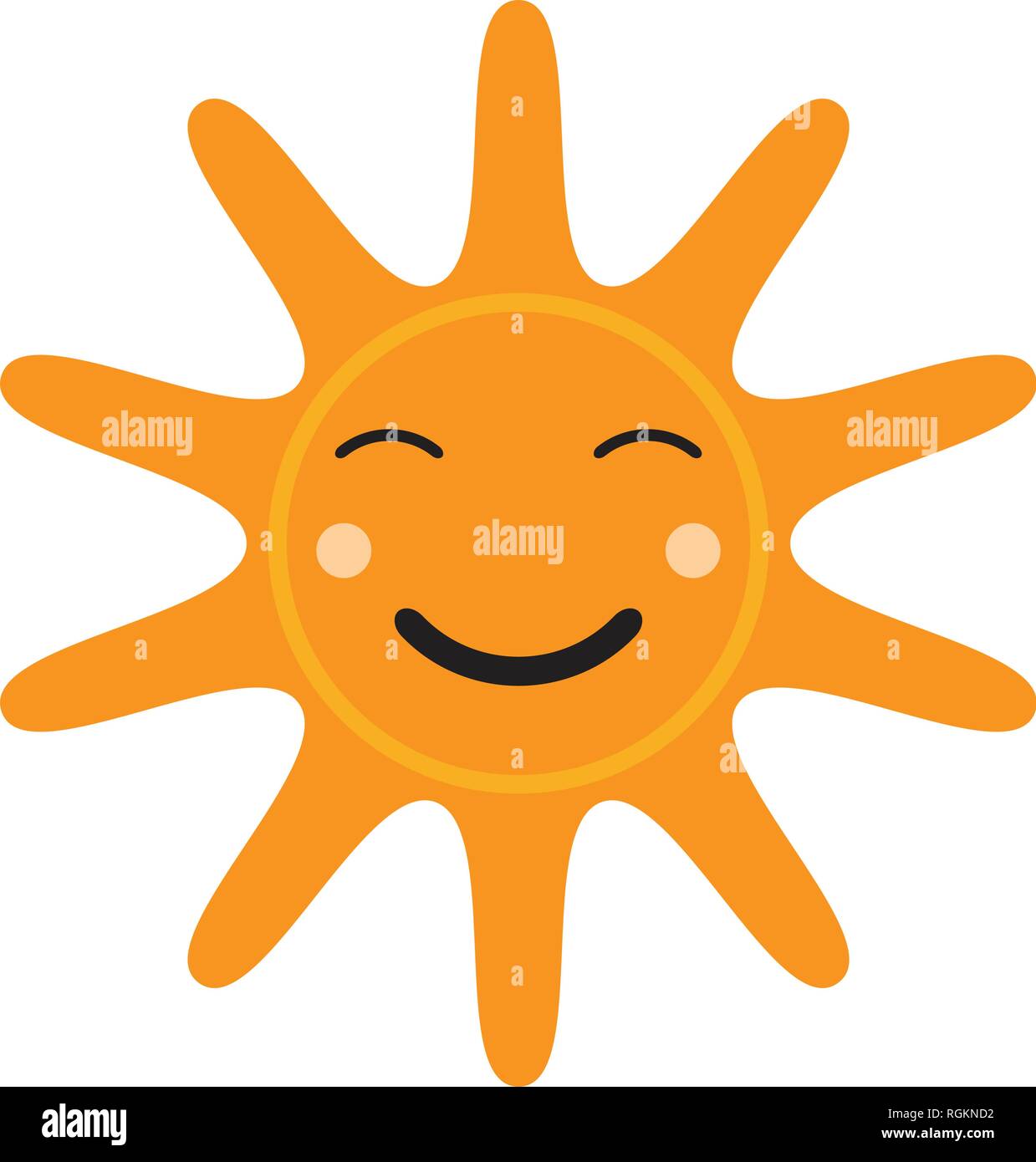 Isolated happy sun Stock Vector Image & Art - Alamy
