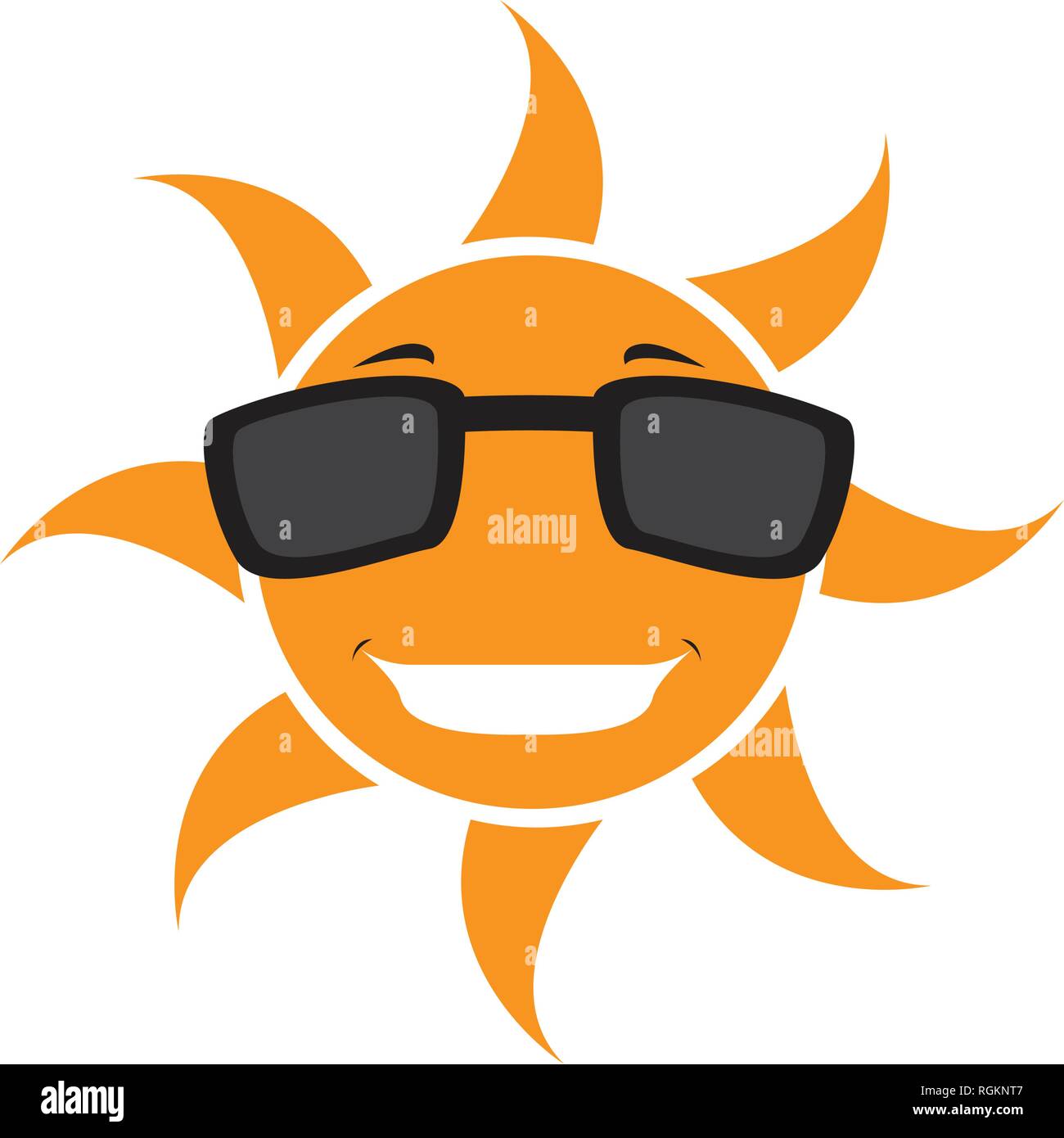 Isolated happy sun Stock Vector Image & Art - Alamy