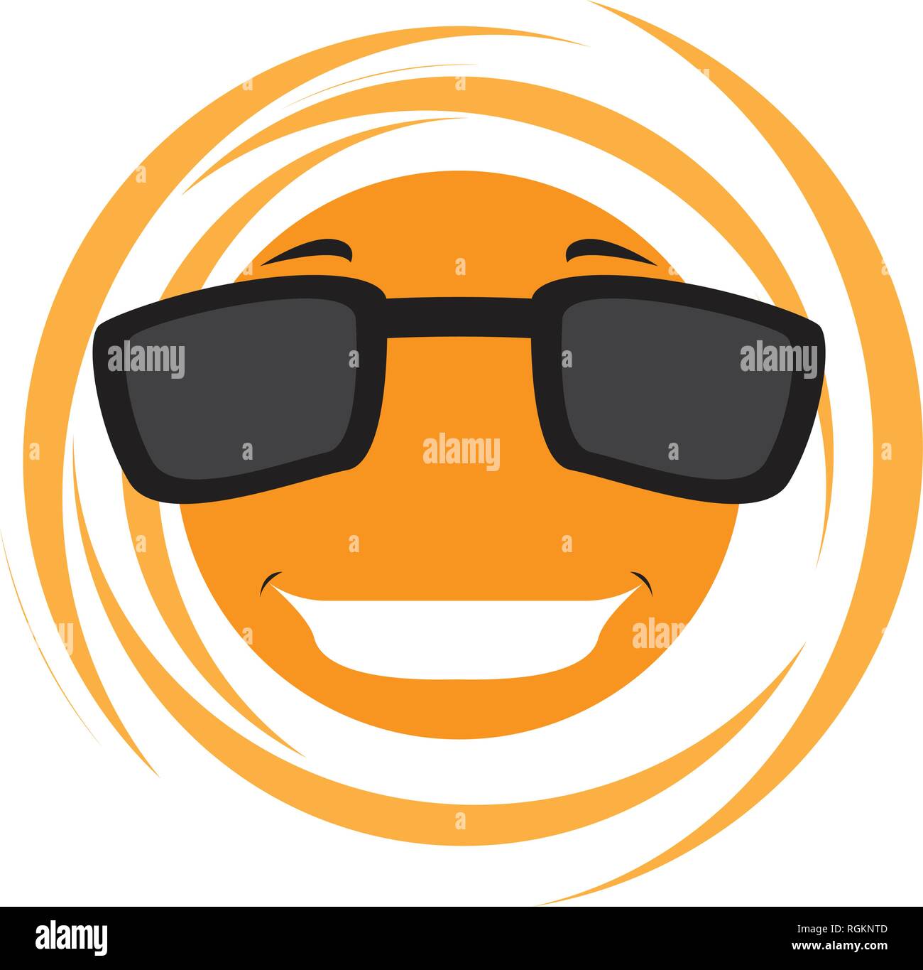 Isolated happy sun Stock Vector Image & Art - Alamy