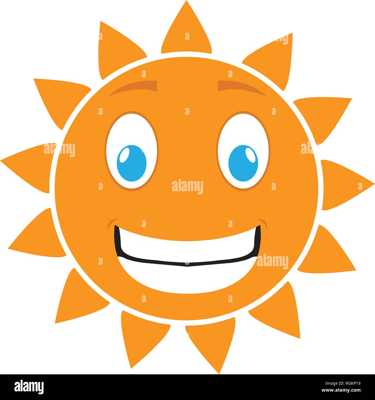 Isolated happy sun Stock Vector Image & Art - Alamy