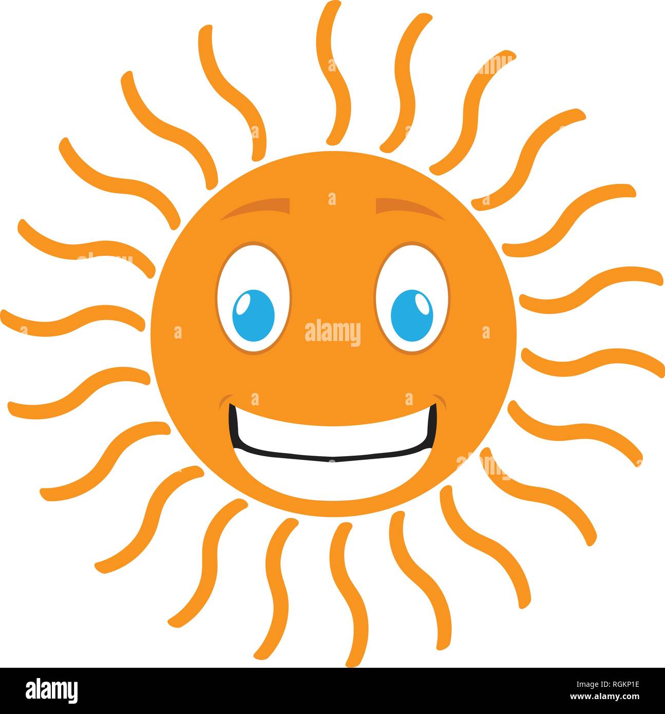 Isolated happy sun Stock Vector Image & Art - Alamy