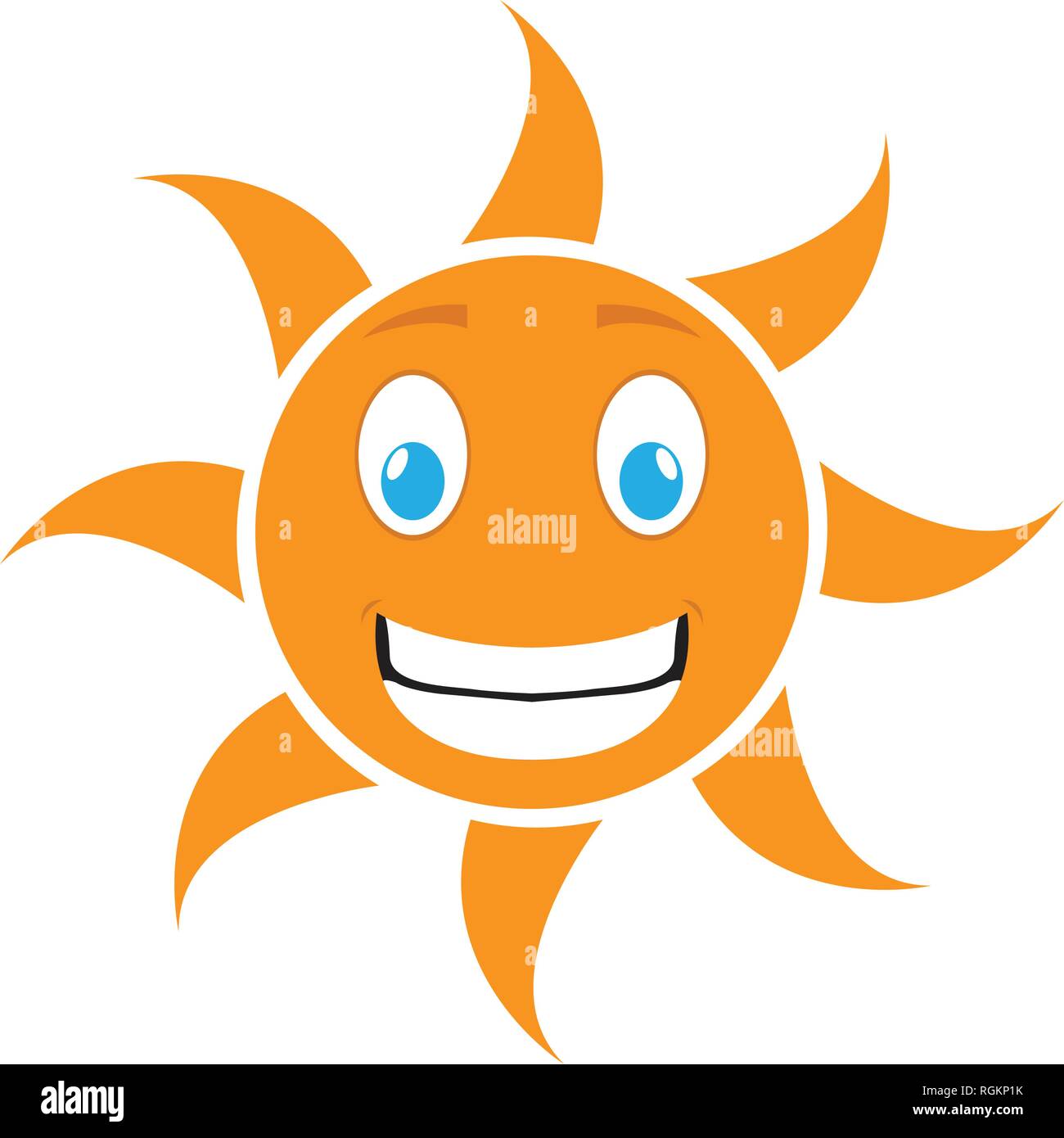 Isolated happy sun Stock Vector Image & Art - Alamy