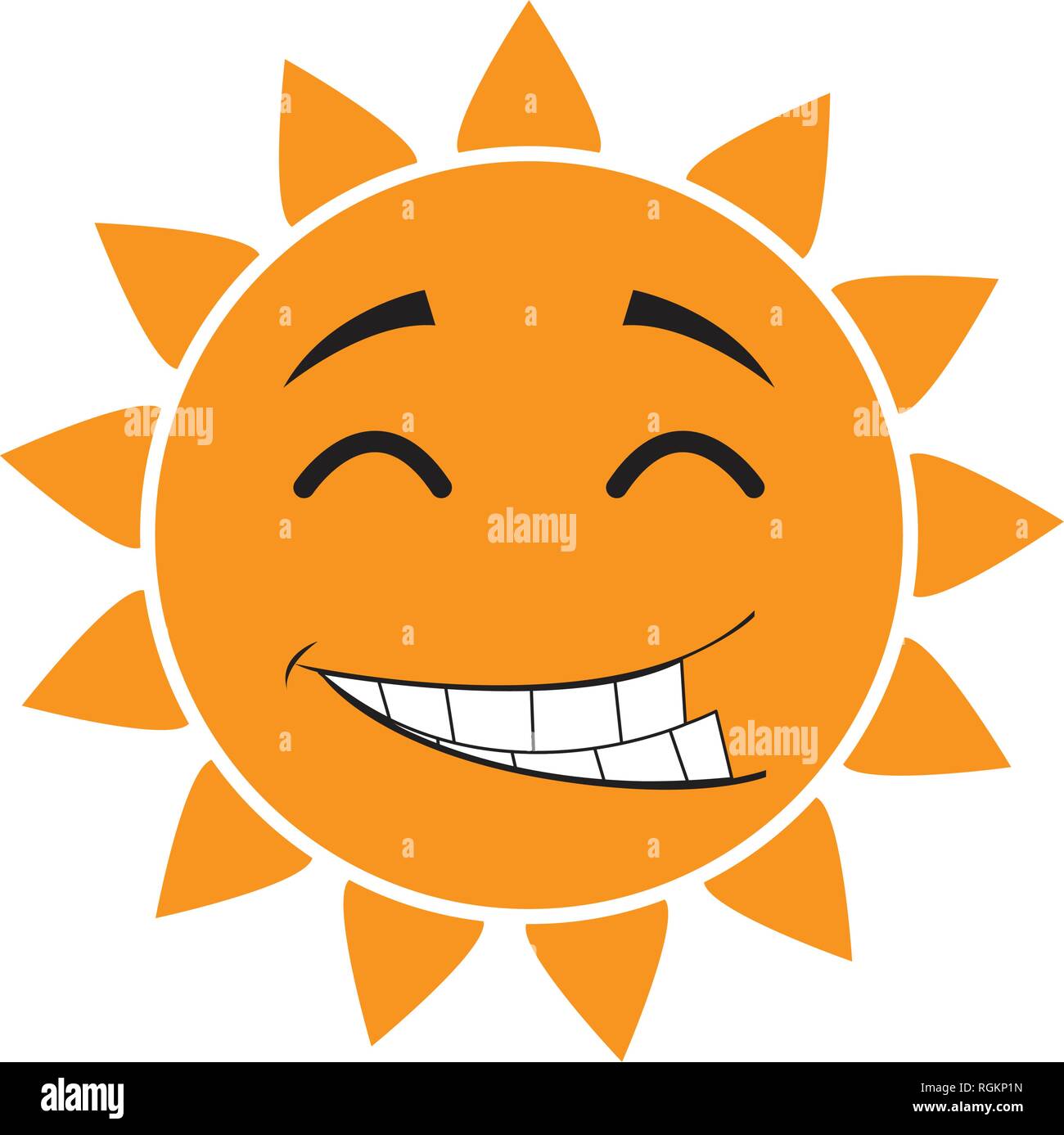 Isolated happy sun Stock Vector Image & Art - Alamy