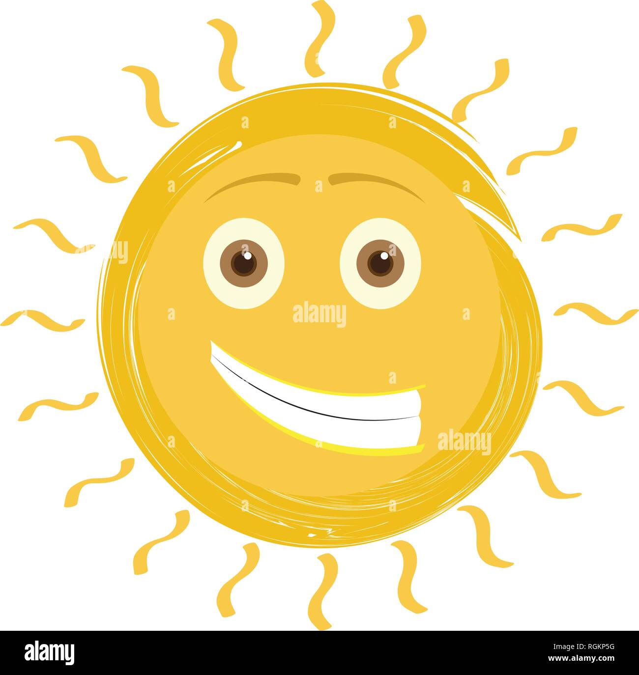 Isolated happy sun Stock Vector Image & Art - Alamy