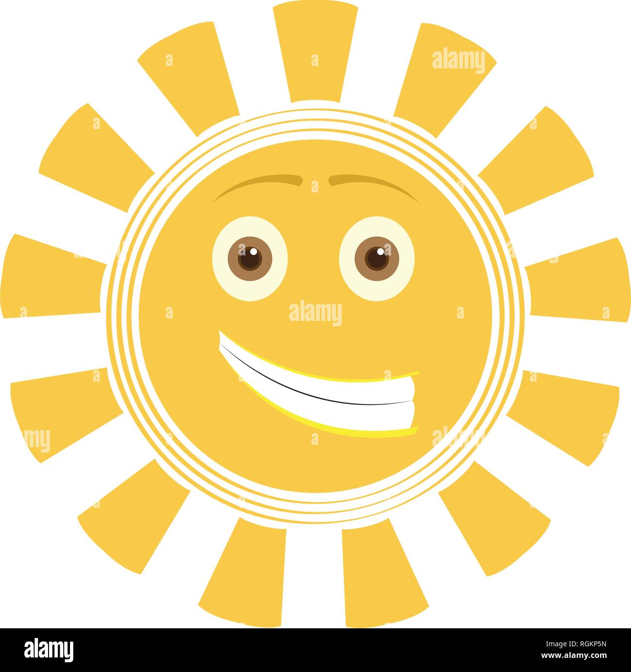 Isolated happy sun Stock Vector Image & Art - Alamy
