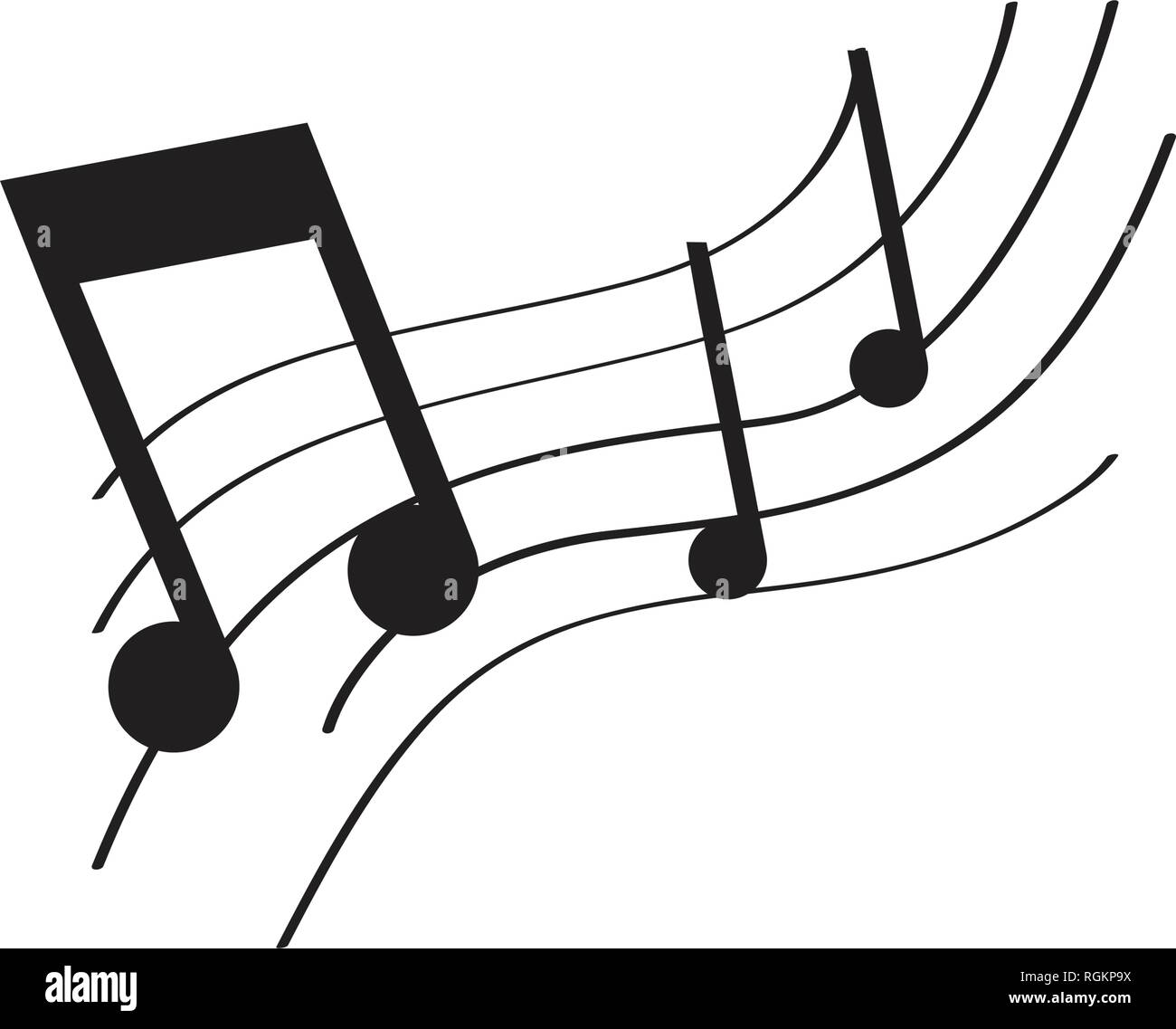 Music generated Cut Out Stock Images & Pictures - Alamy
