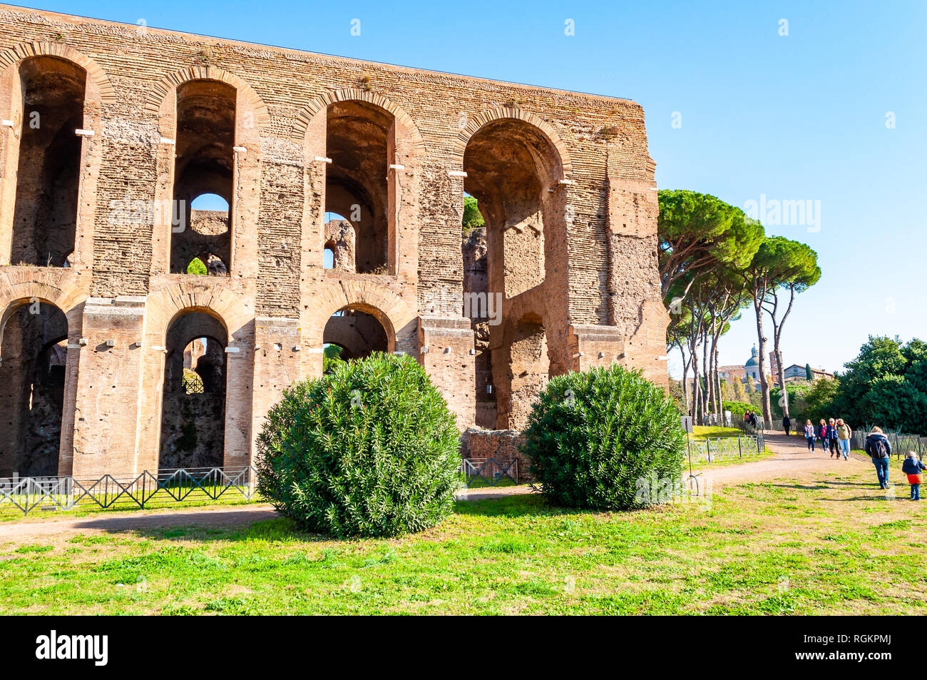 Rome, Italy - November 17, 2018: The Domus Severiana is the modern name ...