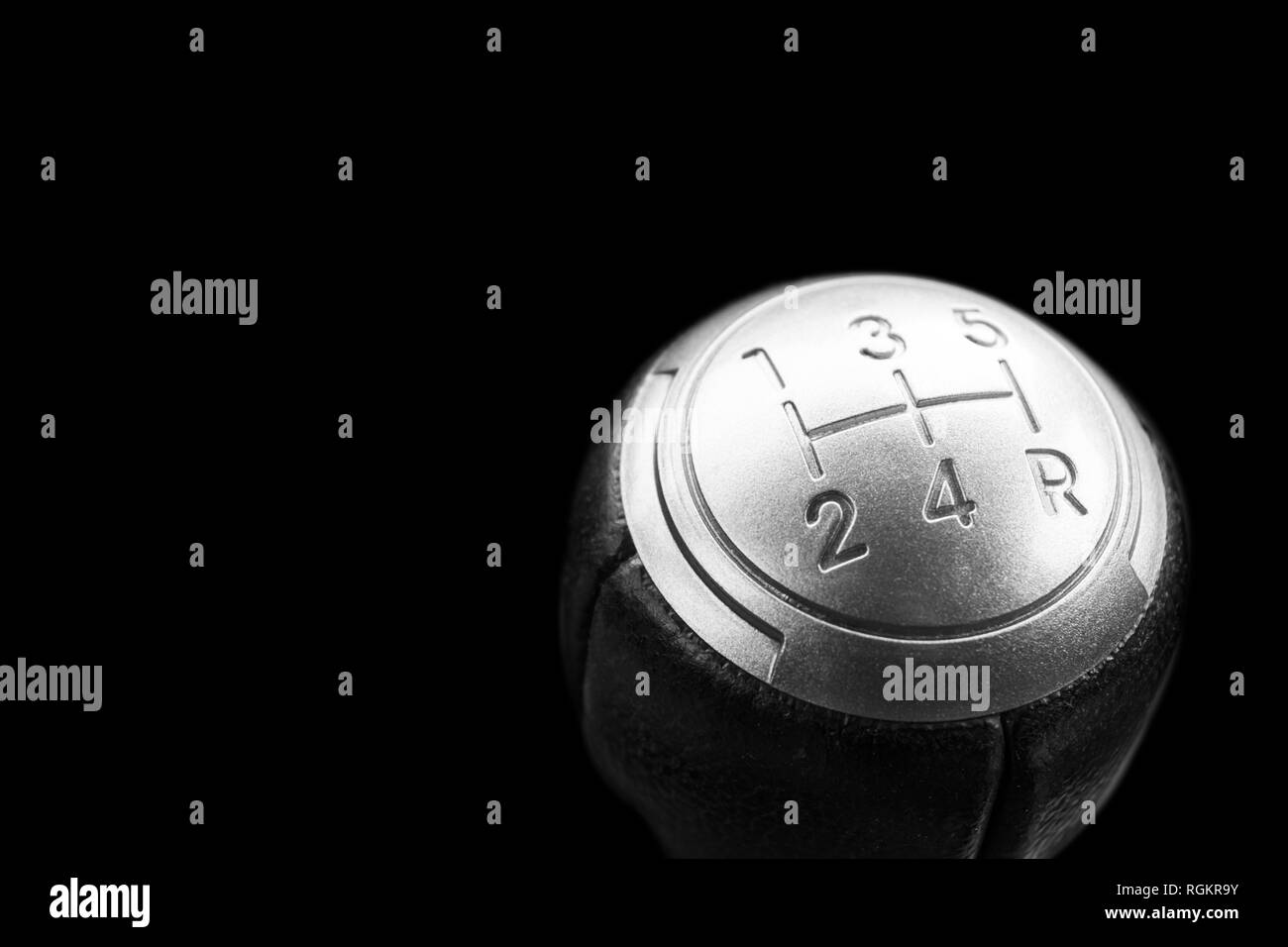 Hand on automatic gear shift Black and White Stock Photos & Images - Alamy