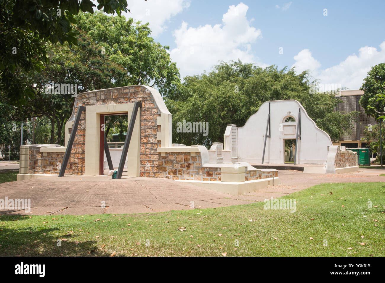Darwin, Northern Territory, Australia-October 8,2017: Old brick ...