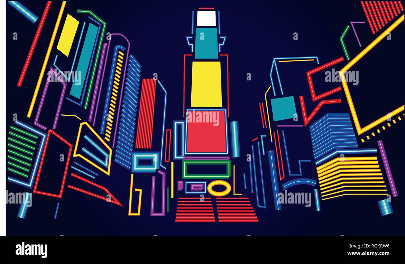Times square vector vectors hi-res stock photography and images - Alamy