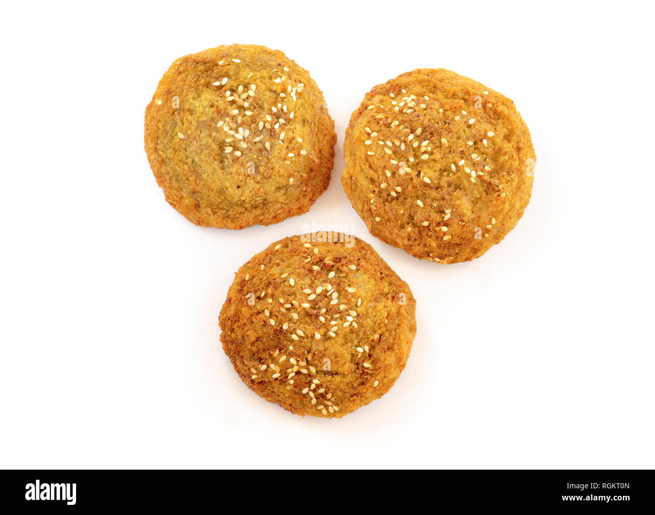 Three Falafel Balls Isolated on White Background Stock Photo - Alamy