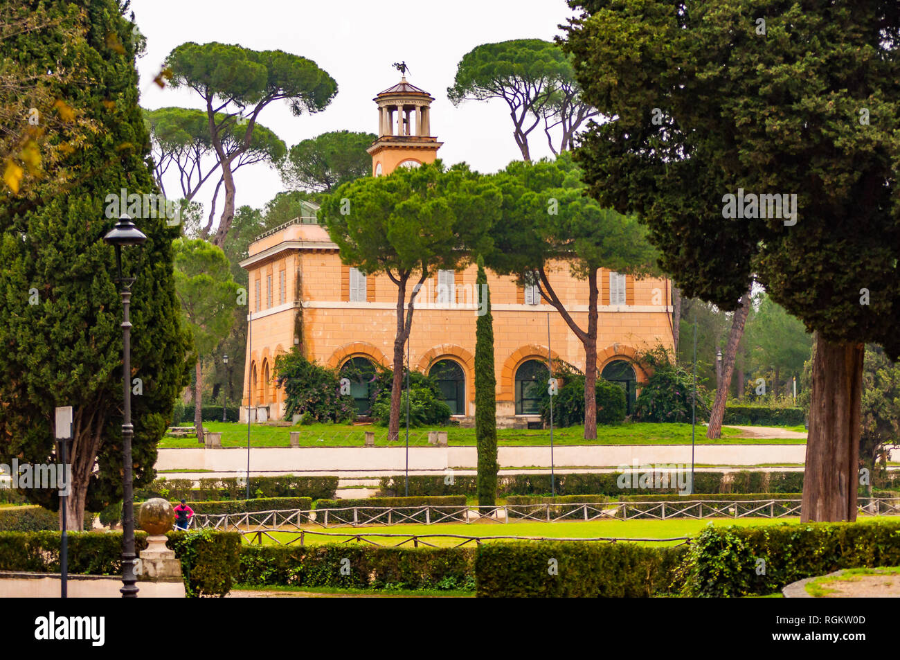 Villa borghese pine trees hi-res stock photography and images - Alamy