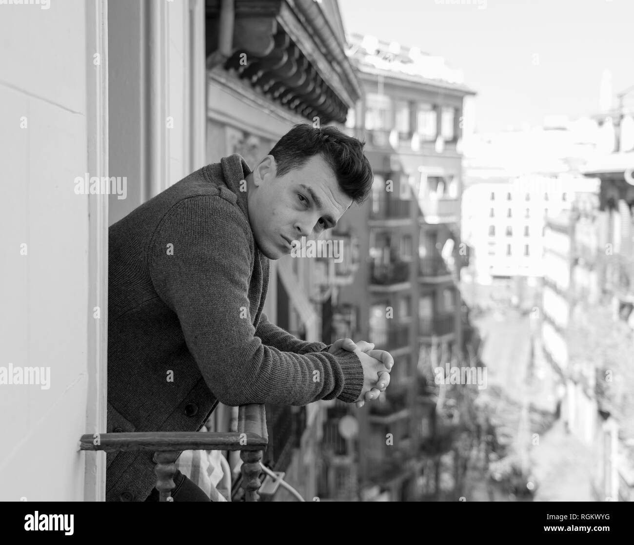 Sad student Black and White Stock Photos & Images - Alamy