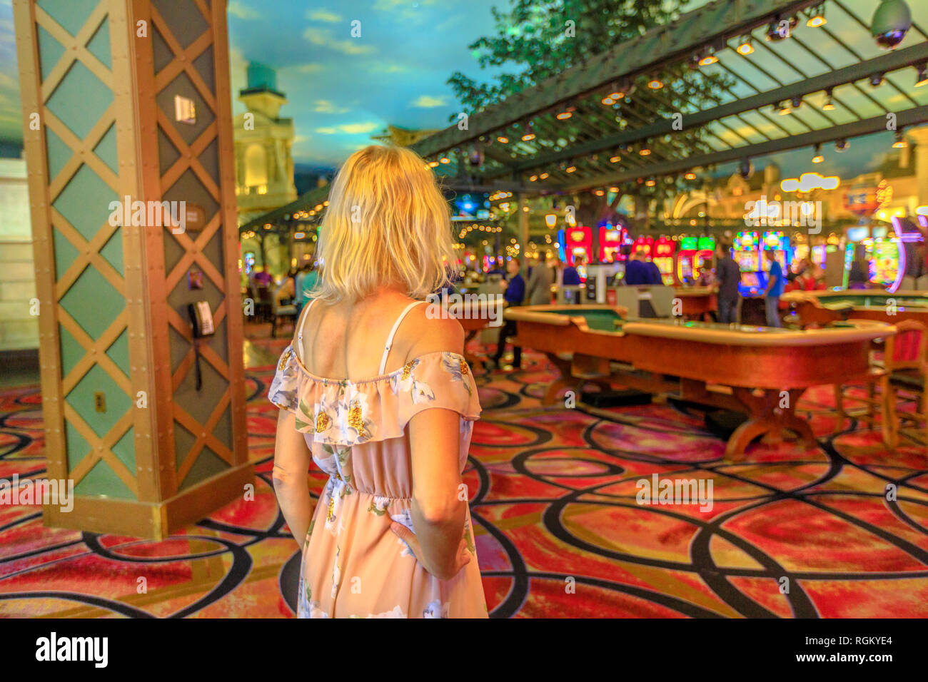 Woman slot machine hi-res stock photography and images - Alamy