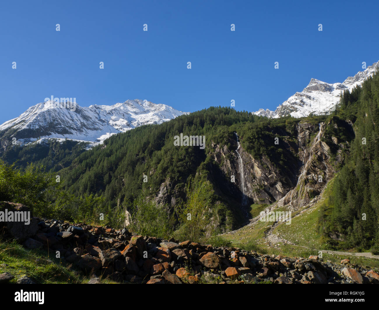 Mountain range view Stock Photo - Alamy