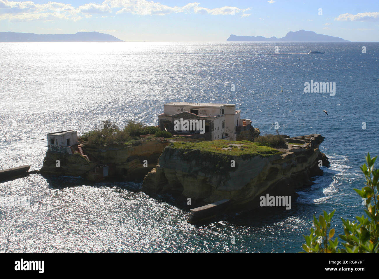 The Gaiola island (Naples, Italy) - A little island in the marine ...