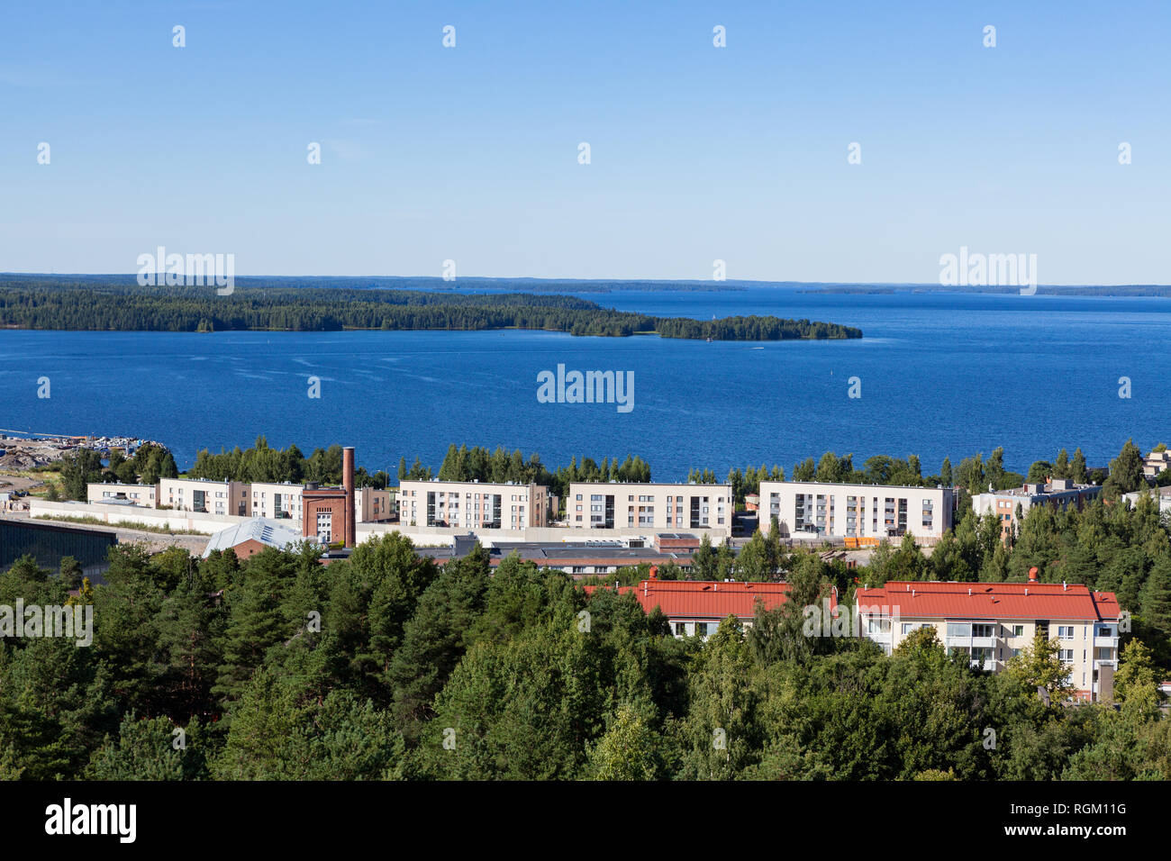 View of Tampere Finland taken at Pyynikki lookout tower Stock Photo - Alamy