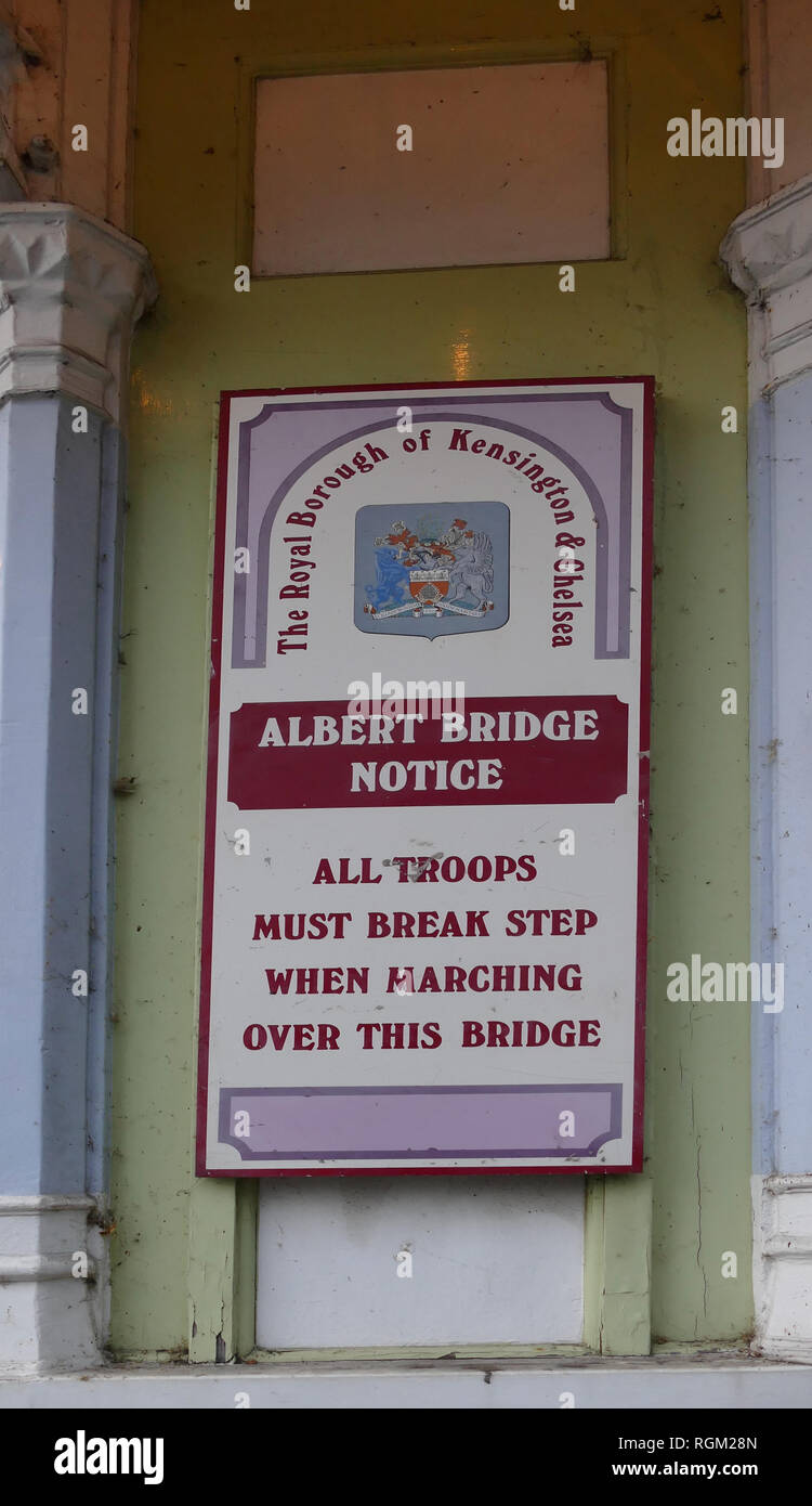 Warning notice on bridge hi-res stock photography and images - Alamy
