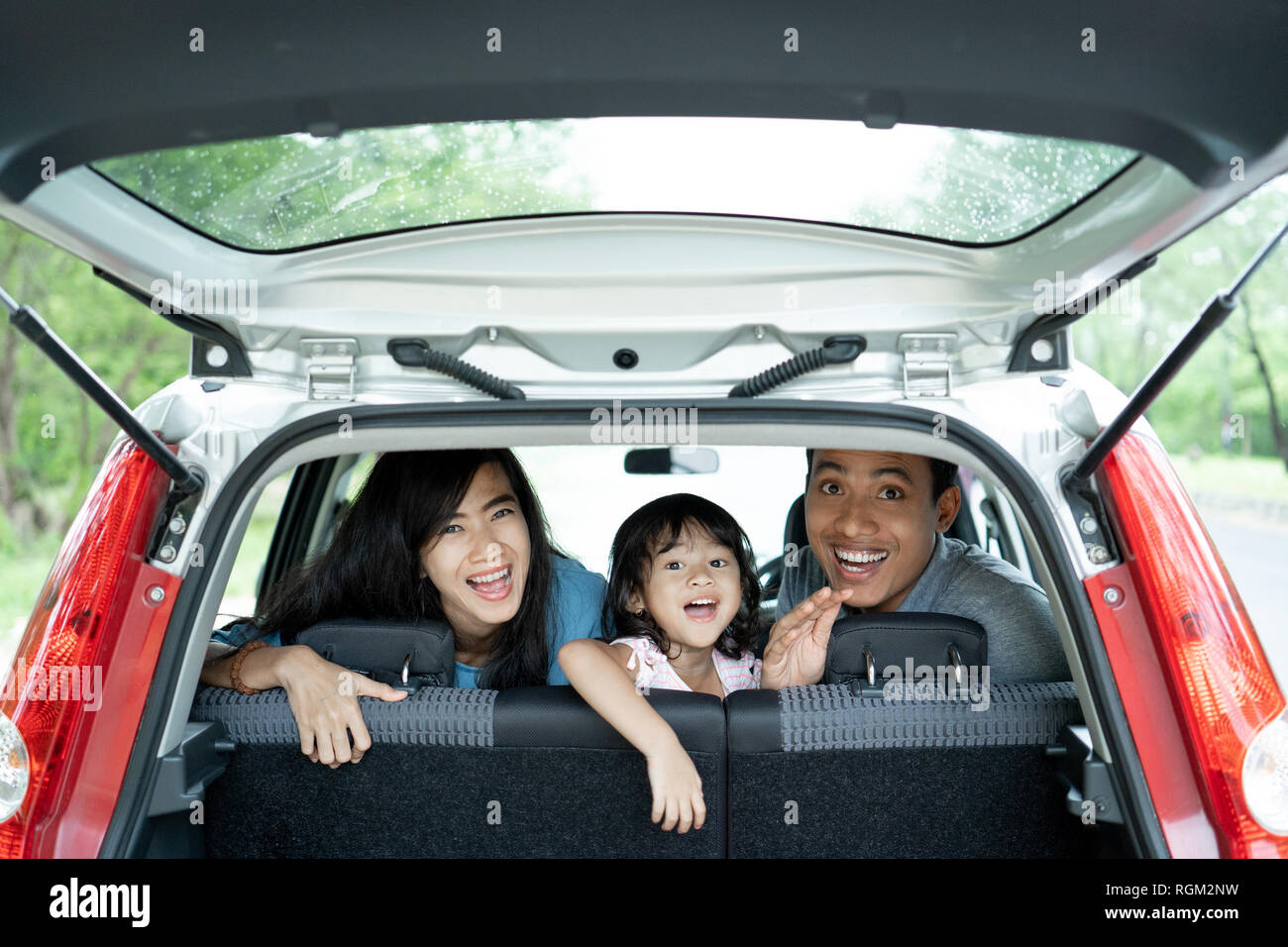happy family smile and laugh in car Stock Photo - Alamy
